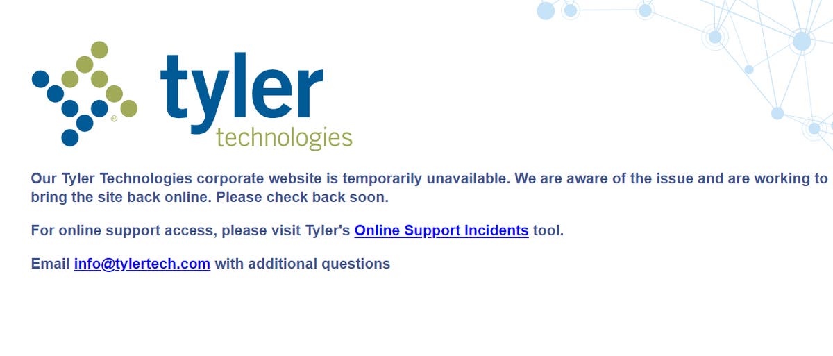 Tyler Technologies Suffers Apparent Ransomware Attack | CRN