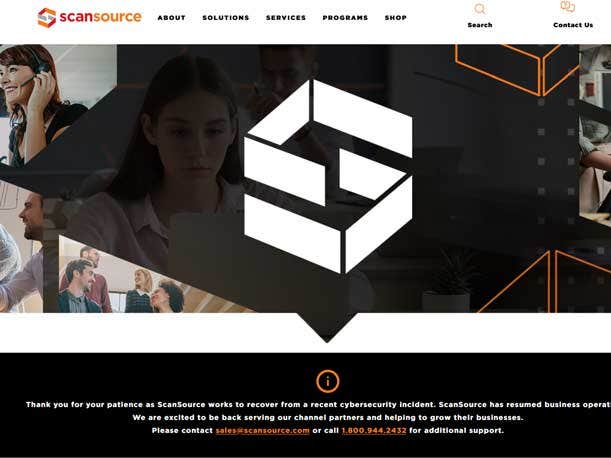 ScanSource ‘Has Resumed’ Operations After Ransomware Attack | CRN